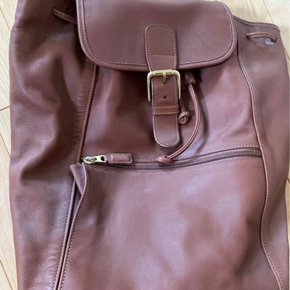Vintage Coach Leather Backpack - Gem